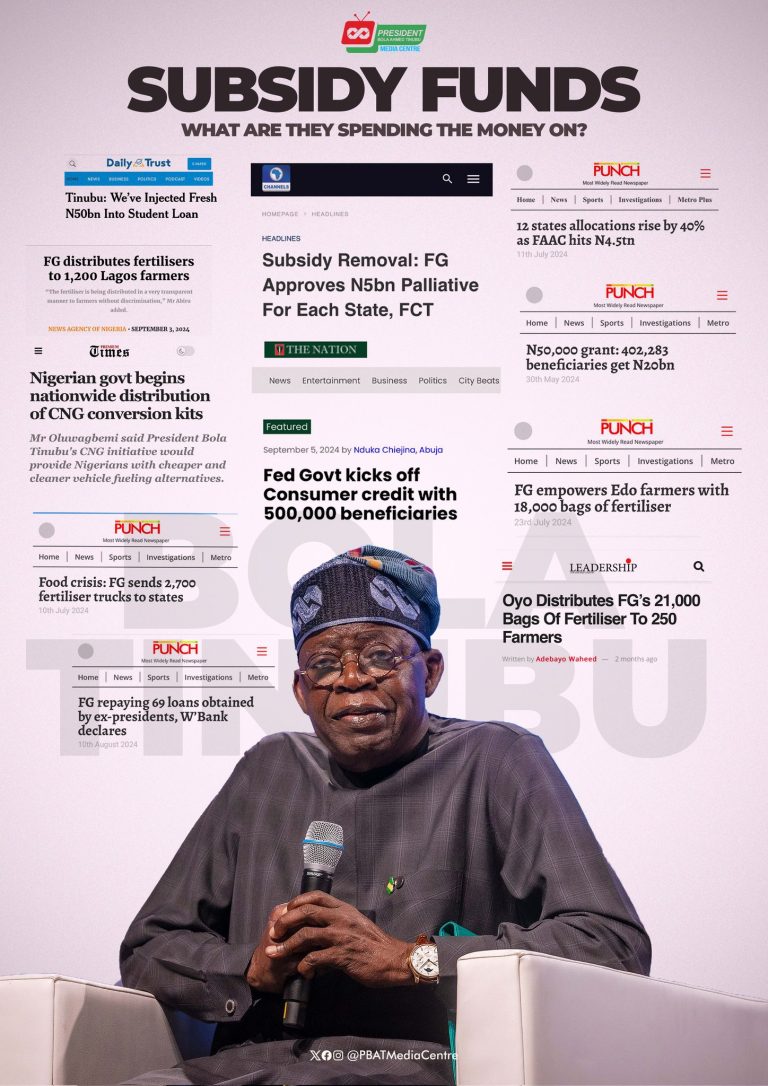 President Tinubu Reels Out Fuel Subsidy Removal Benefits - Gofishe News